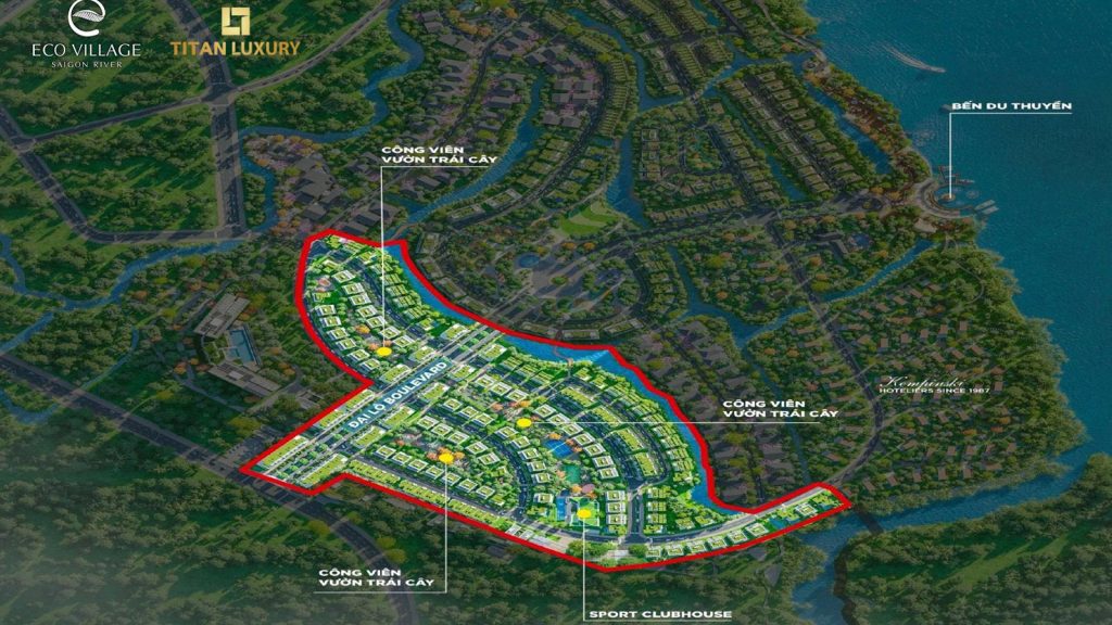 Phân Khu Blue Forest - Dự án Eco Village Saigon River - Ecopark Home